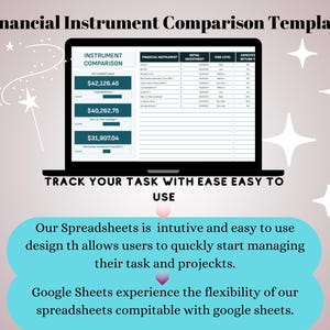 Financial Instrument Comparison Template, Editable Google Sheets ...