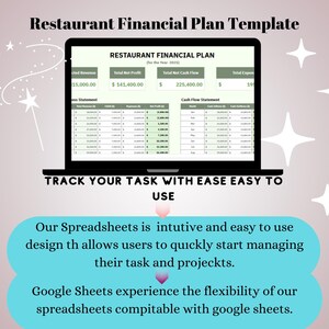 Restaurant Financial Plan Template|google Sheets|budgeting&forecasting ...