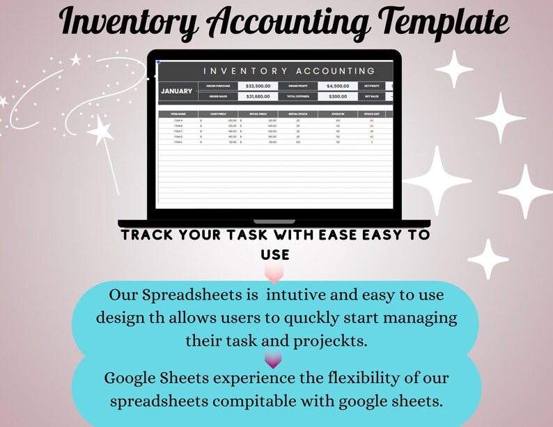 Inventory Accounting Template, Editable Google Sheets, Stock Tracker ...