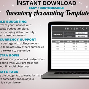 Inventory Accounting Template, Editable Google Sheets, Stock Tracker ...