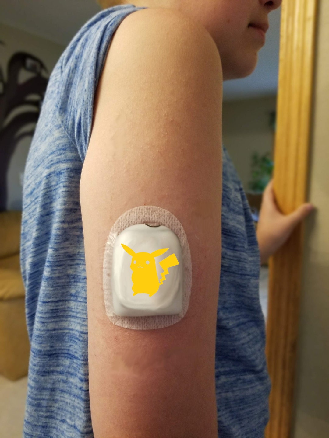 Pikachu Pokemon Vinyl Decal / Sticker X 4 - Great for Insulin Pod ...