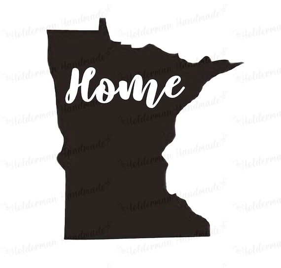 Minnesota home Vector Clipart Svg Png Jpg Eps | Etsy