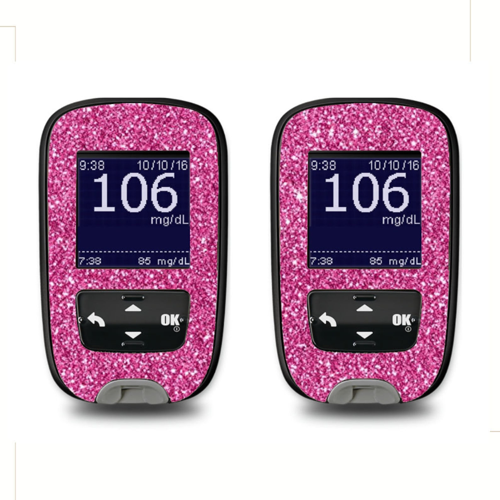Pink Shimmer Sparkle Vinyl Decals for Pump / Meter / Strip Container ...