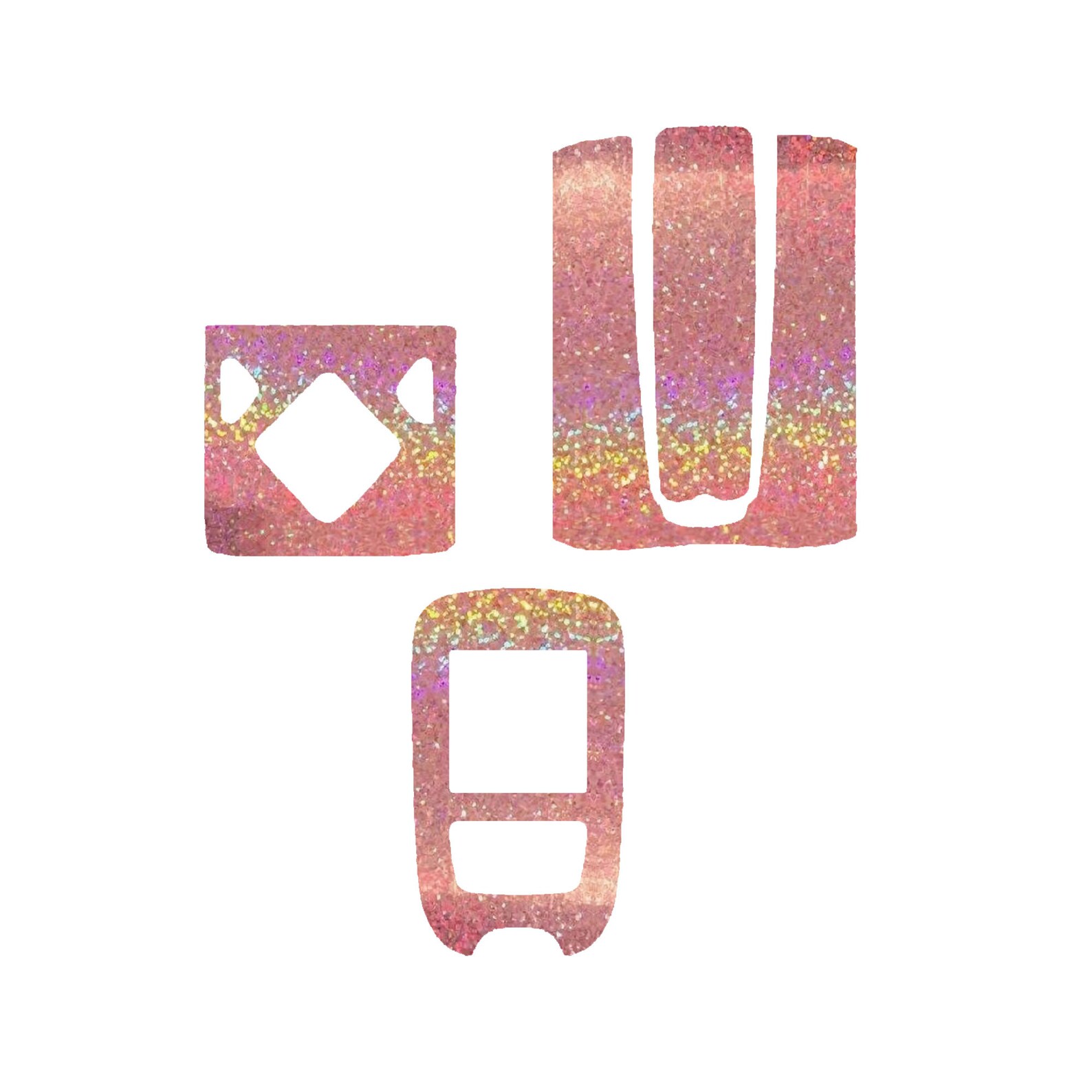 Light Pink Holographic Vinyl Decals for Pump / Meter / Strip Container ...