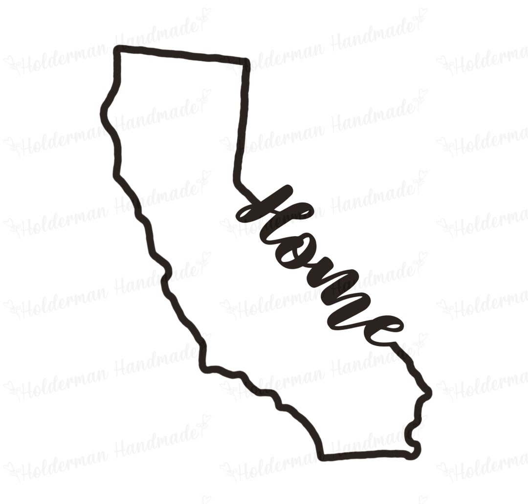California "home" - Vector Clipart - Svg Png Jpg Eps- Digital Cut File ...