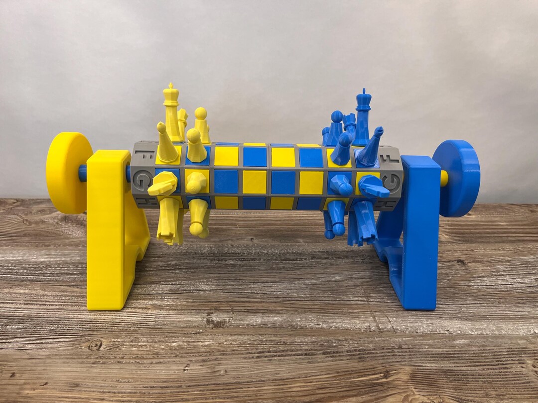Rotating Chess Set - Rotating Checkers Set - Custom Colors, Unique ...