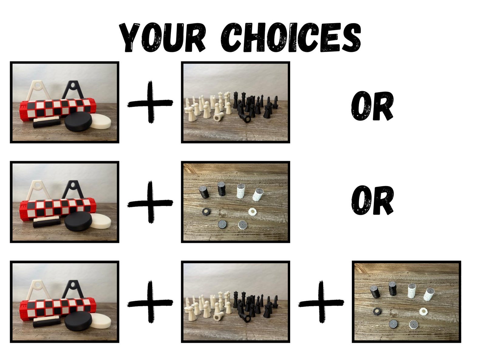 Rotating Chess Set - Rotating Checkers Set - Custom Colors, Unique ...