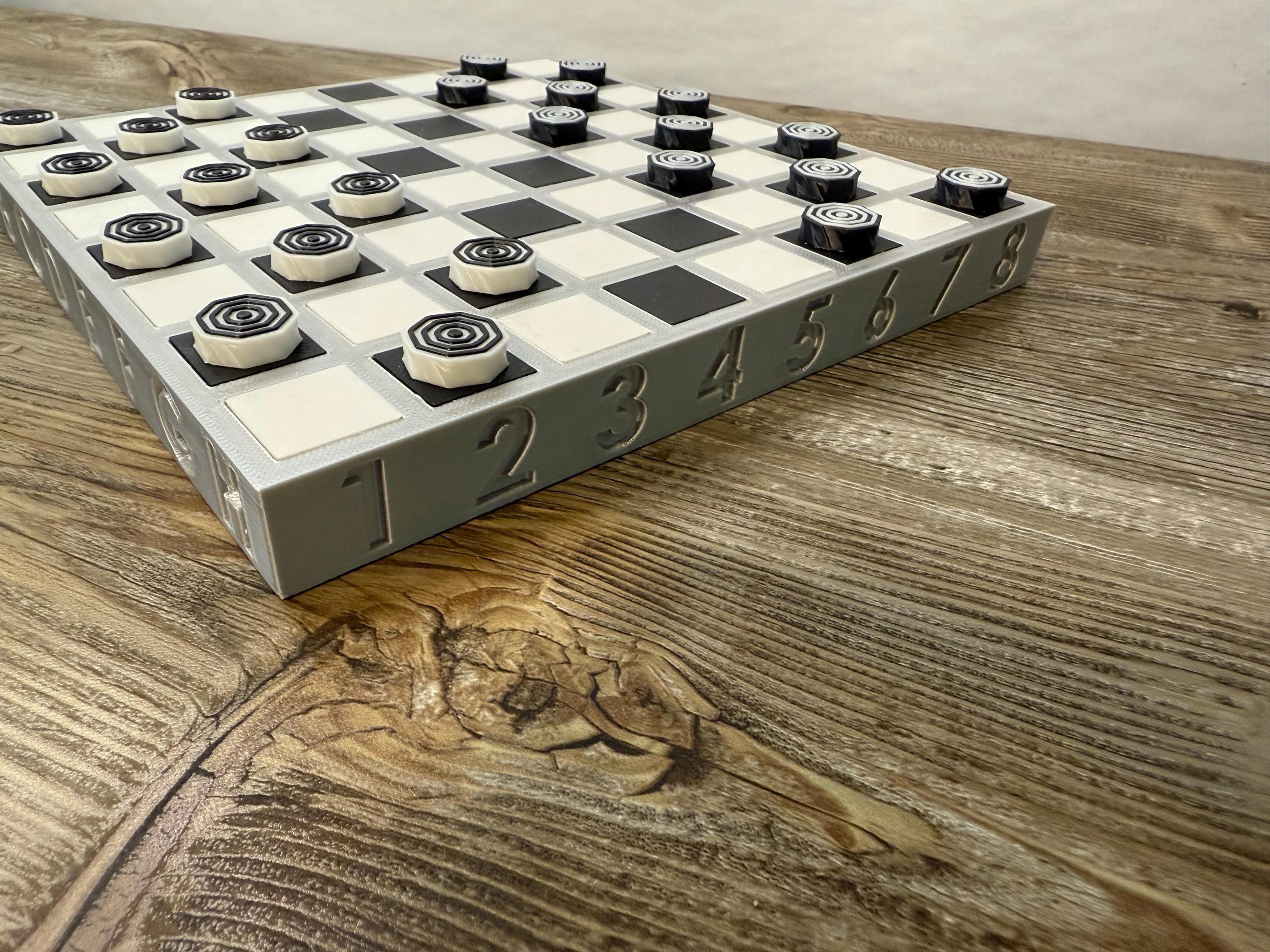 Custom Colors Chess Set, Checker Set, 3D Printed, Chess Gift, Desk ...