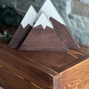 Wooden Mountain Shelf Decor - Etsy