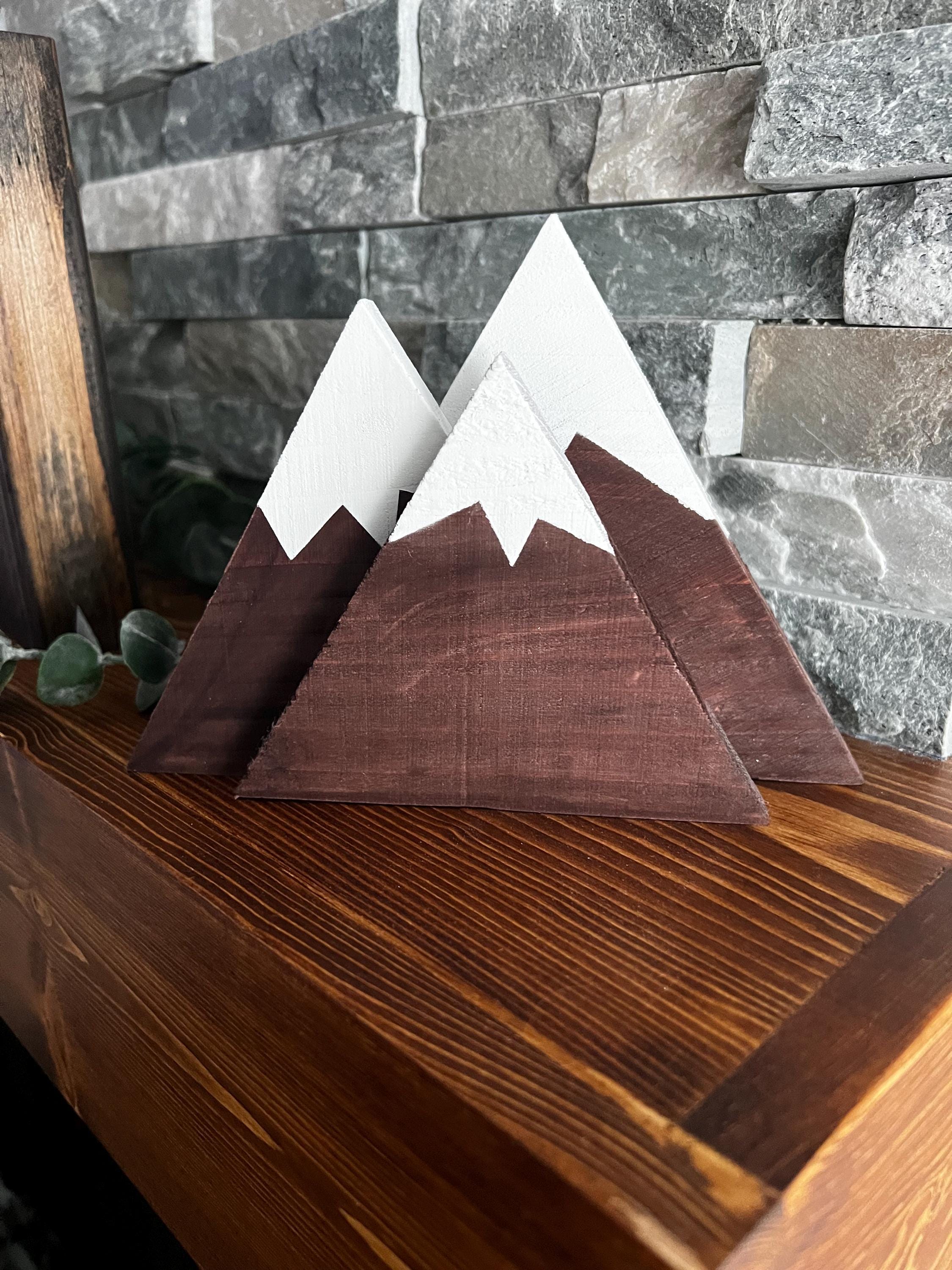 Wooden Mountain Shelf Decor - Etsy