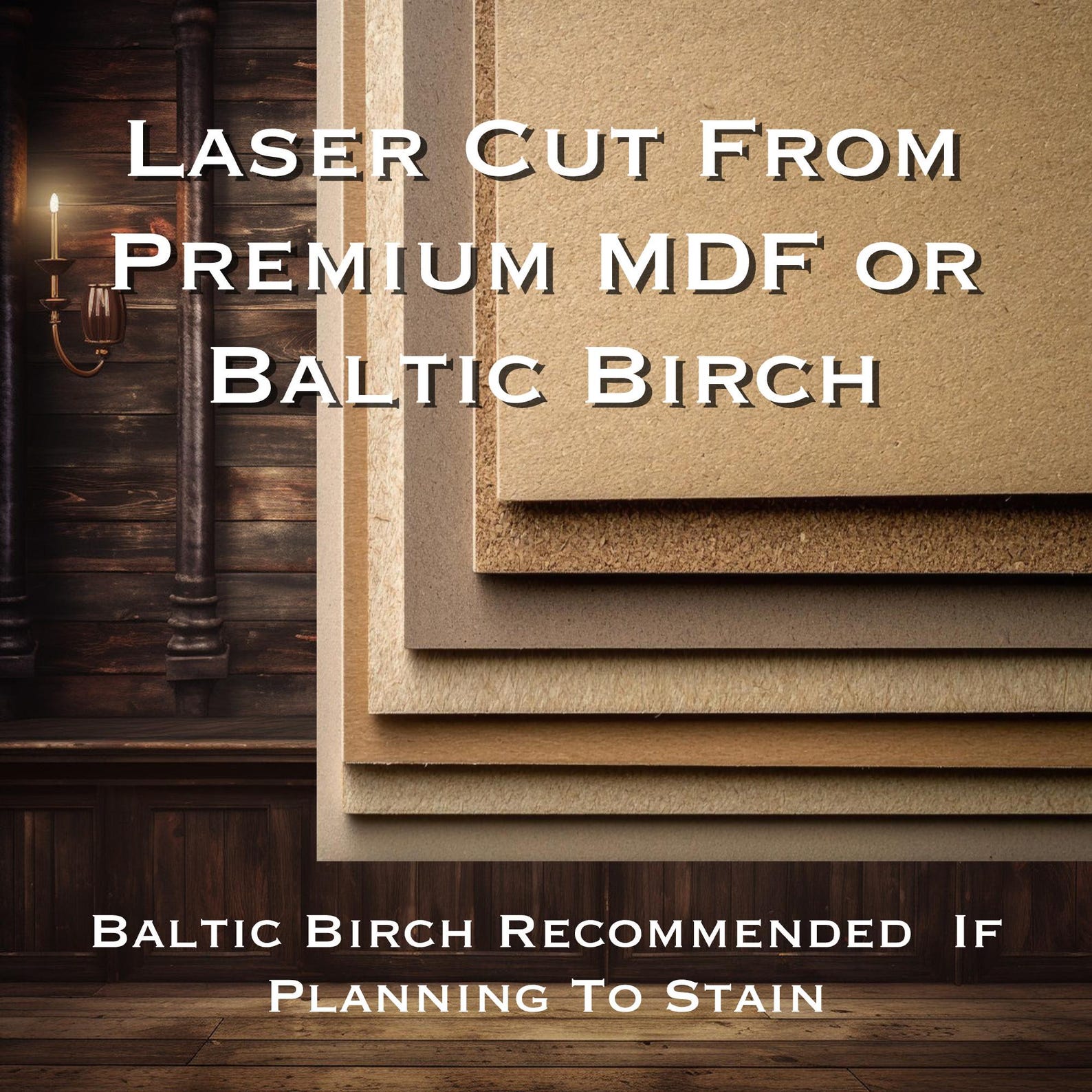 Laser Cut Banner – DIY Blank Pennant Set of 8 – 3 Shapes – Unfinished ...