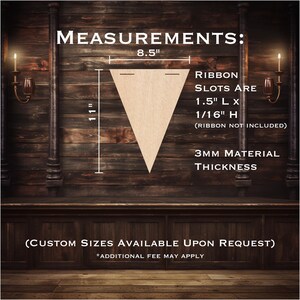Laser Cut Banner – DIY Blank Pennant Set of 8 – 3 Shapes – Unfinished ...