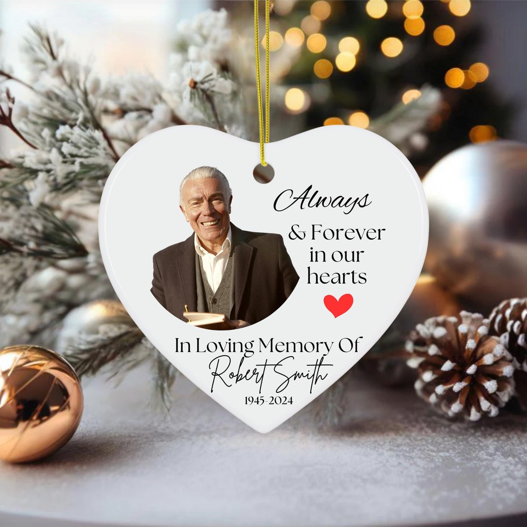 Personalized in Loving Memory Ornament, Photo Christmas Ornament, in ...