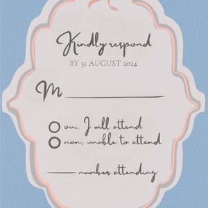 Elegant Chateau Wedding Invitation Template | Editable Printable ...