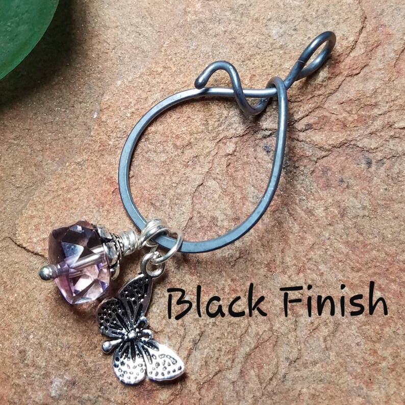 Unique Silver Charm Holder Sterling Silver Thick Interlocking | Etsy