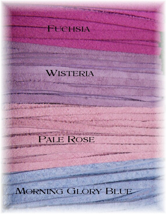 Bright and Pastel Easter Colors Leather Suede Pink Purple | Etsy