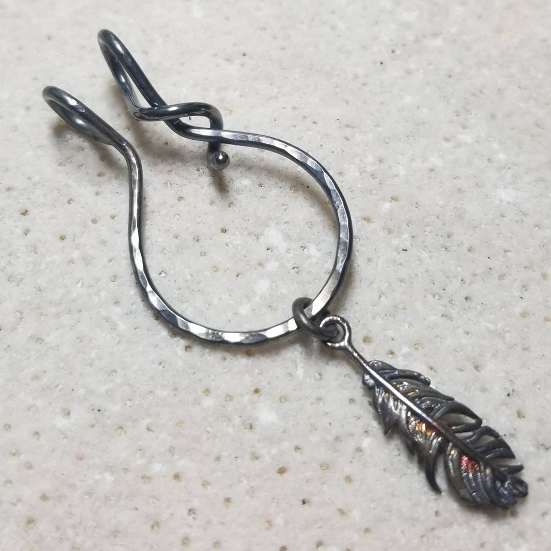 Sterling Silver Thick Organic Vine Charm Holder for Your Own Charms ...