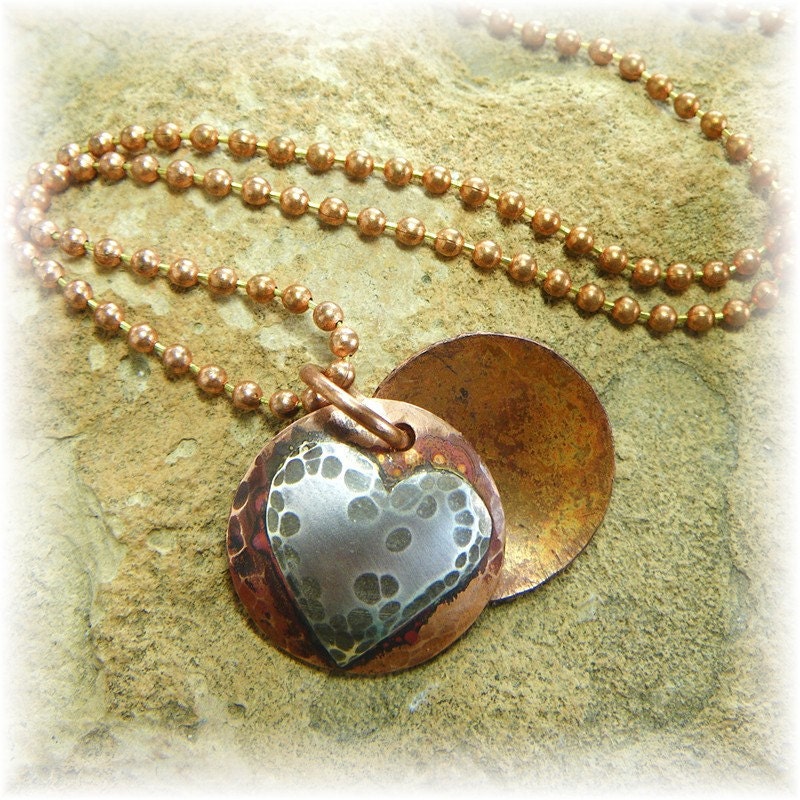 In My Heart Unique Personalized Locket Necklace Rustic - Etsy