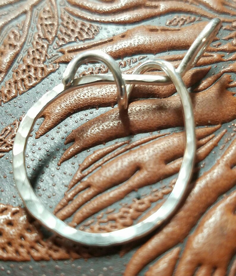 Unique Silver Charm Holder- Sterling Silver Thick Interlocking Vine for ...