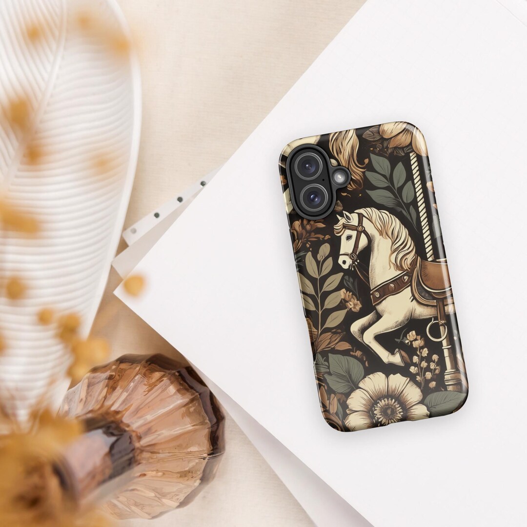 Medieval Floral Horse Cellphone Case Medieval Horse Phone Case iPhone ...