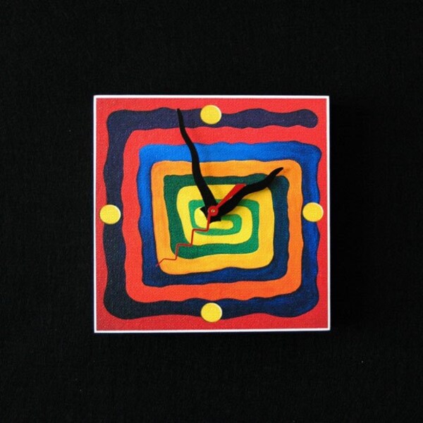 Abstract Clock Art - Etsy