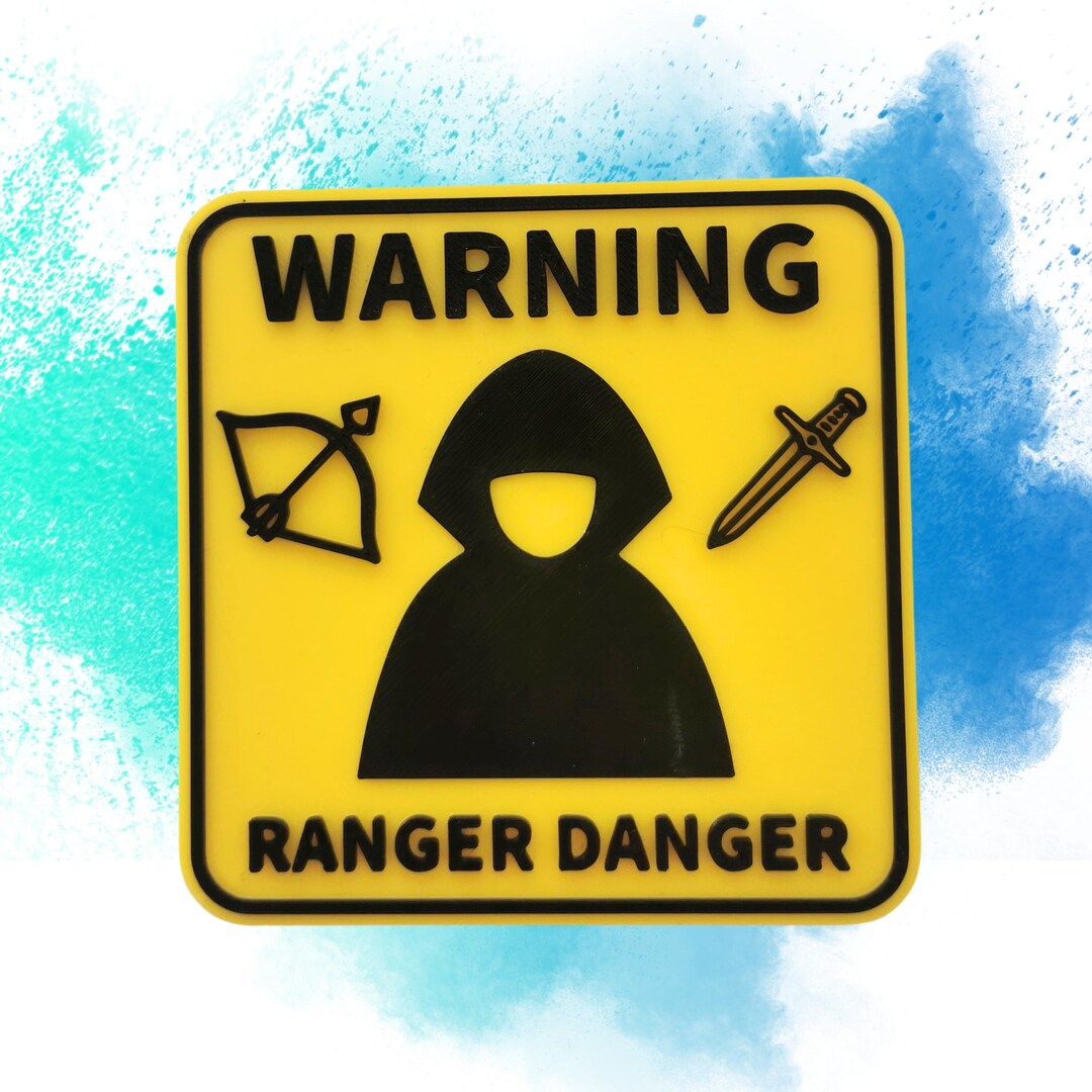 3D Printed Dungeons & Dragons Signs / Coasters | Yellow RPG Table Decor ...