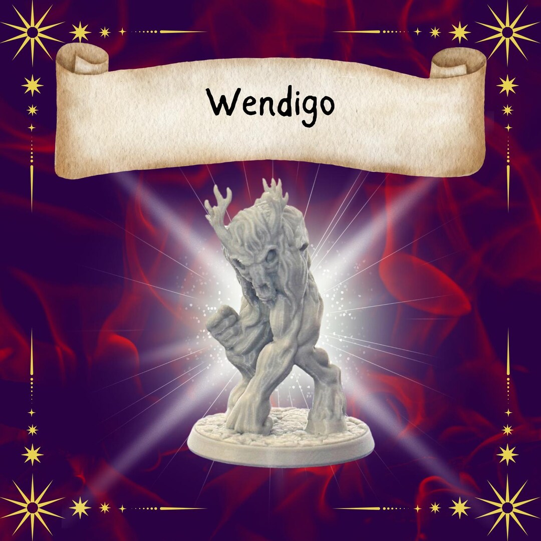 Wendigo Miniature | 3D Printed Mini for Dungeons & Dragons | by ...