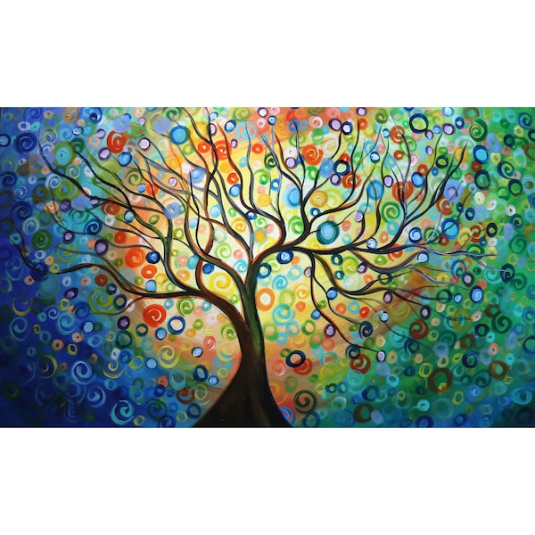 Whimsical Tree Art - Etsy