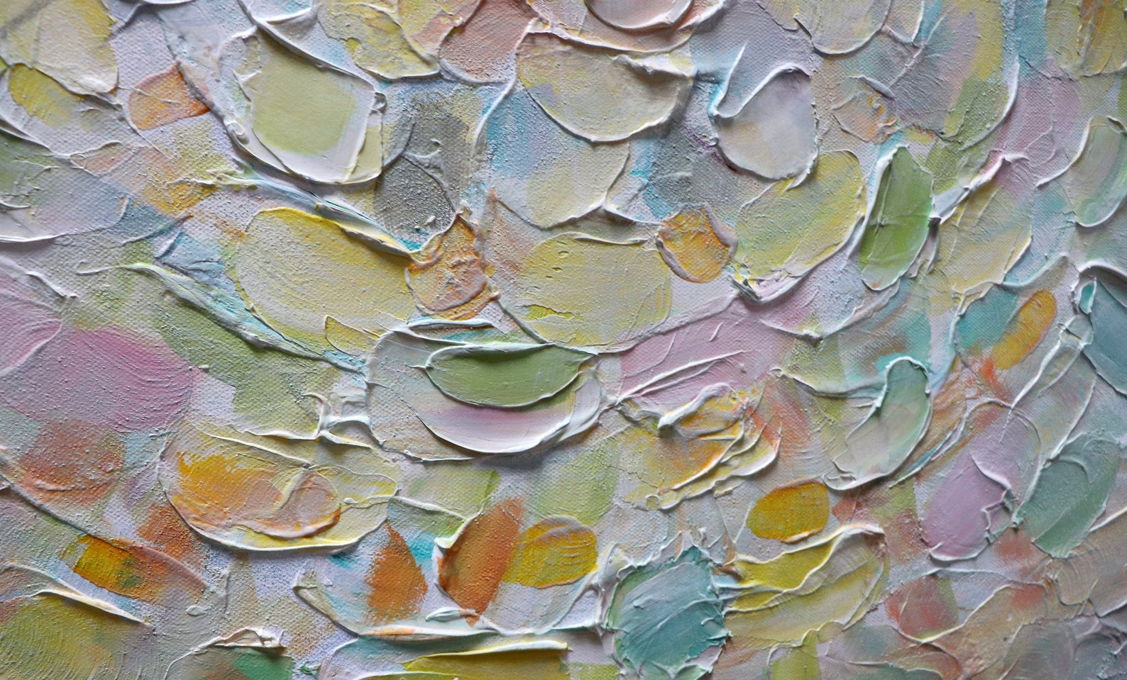 SOFT TOUCH Abstract Petals Flower Original Painting Neutral - Etsy