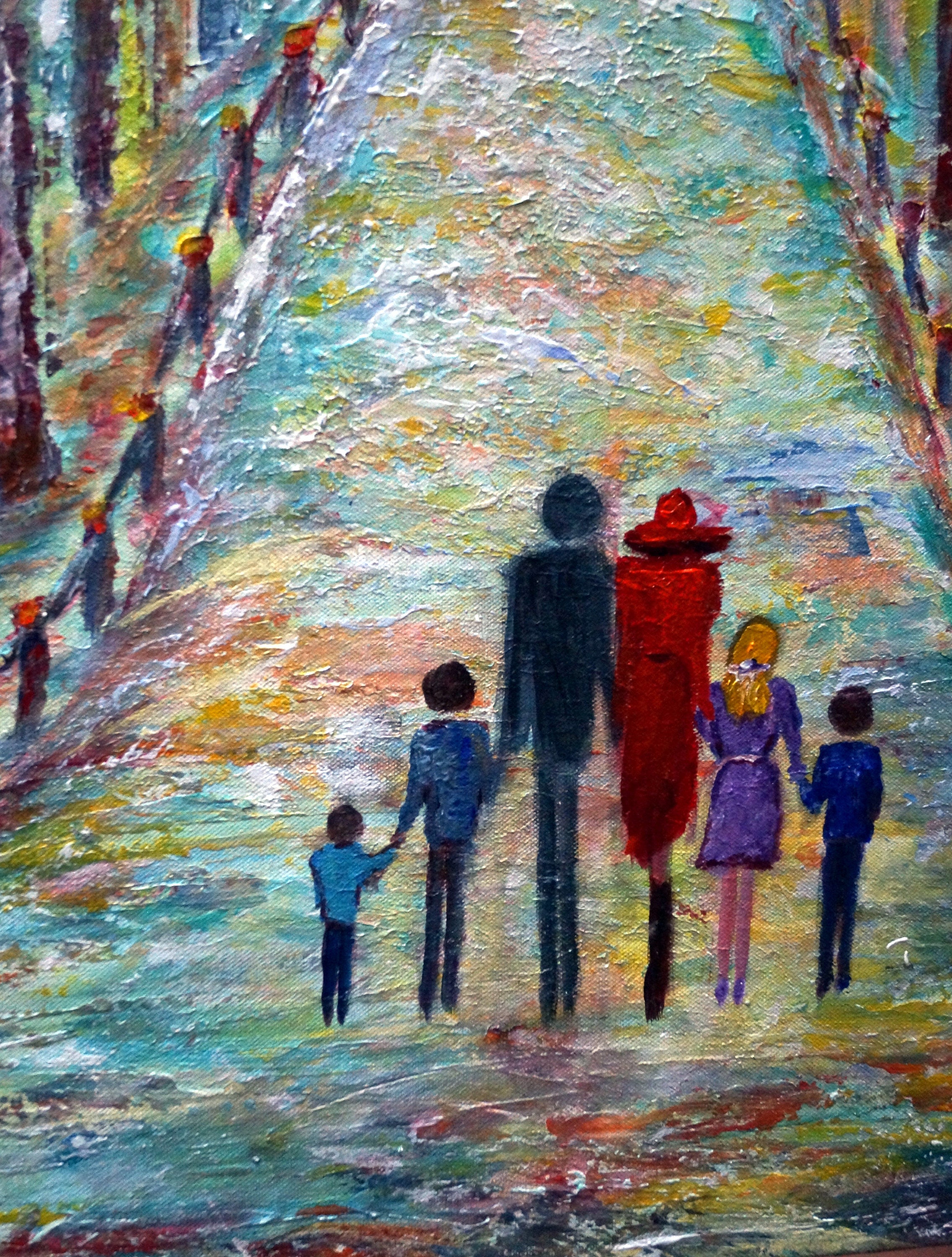 Abstract Paintings Of Family