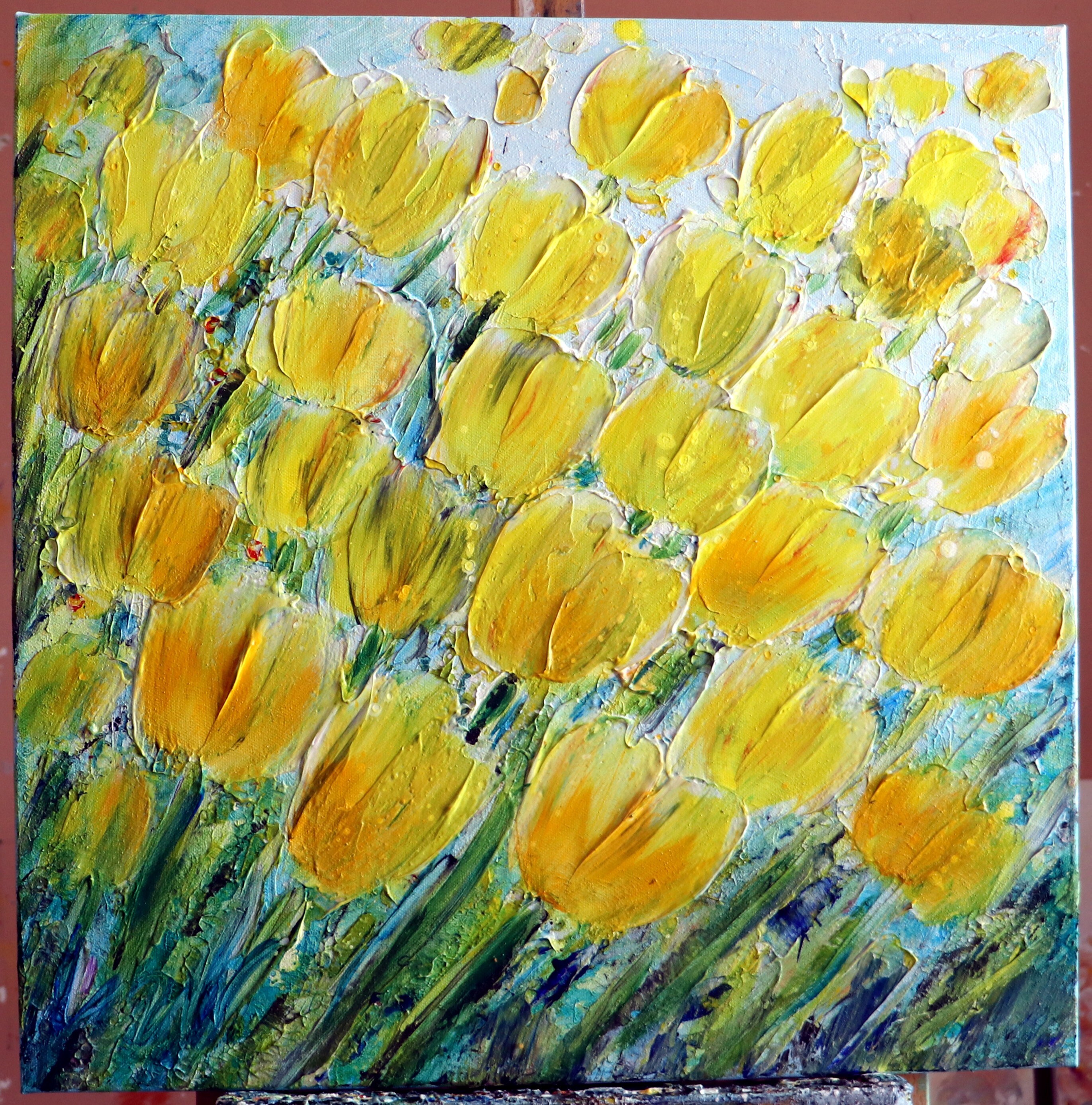 Yellow Tulips Painting