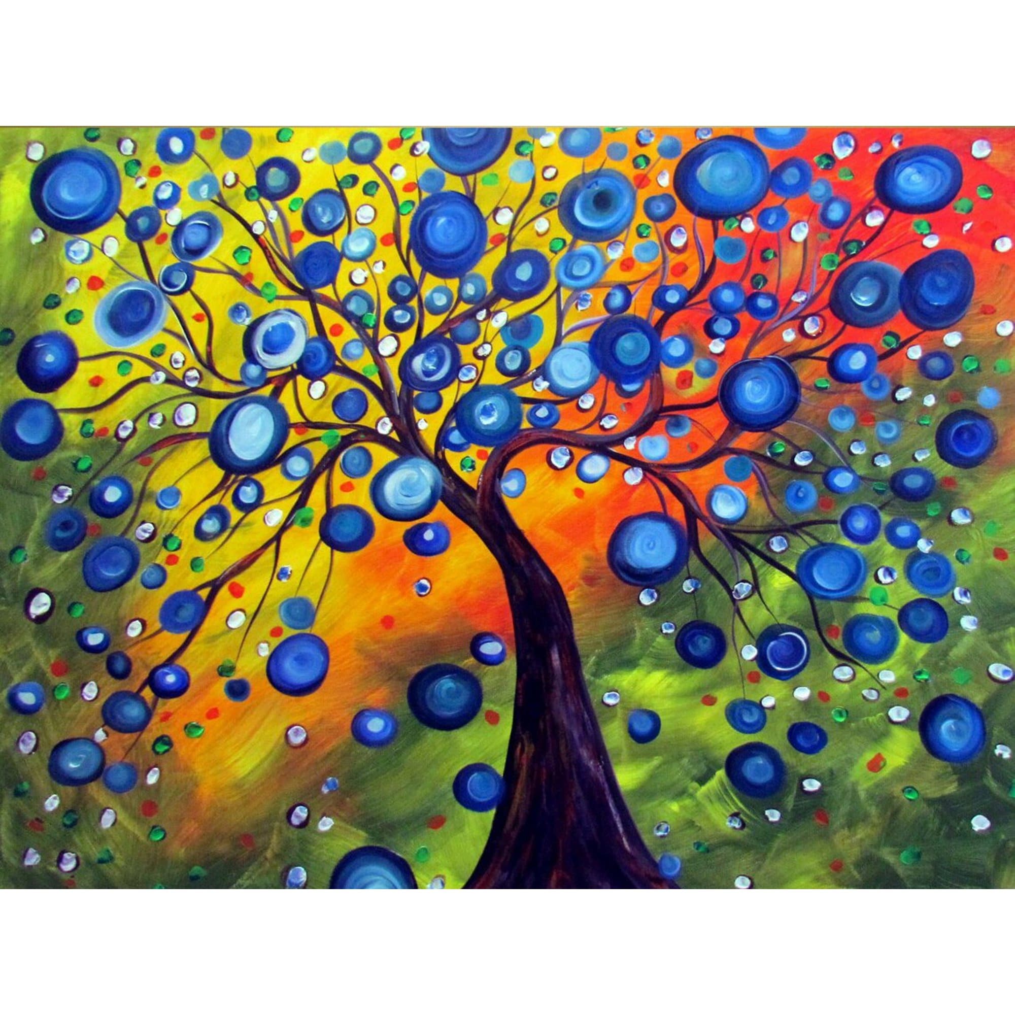 Acrylic Paintings Abstract Tree