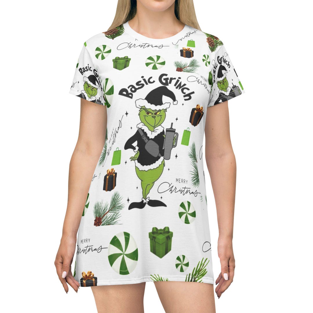 Grinch Pyjama Dress, Grinch Pajama Robe - Etsy