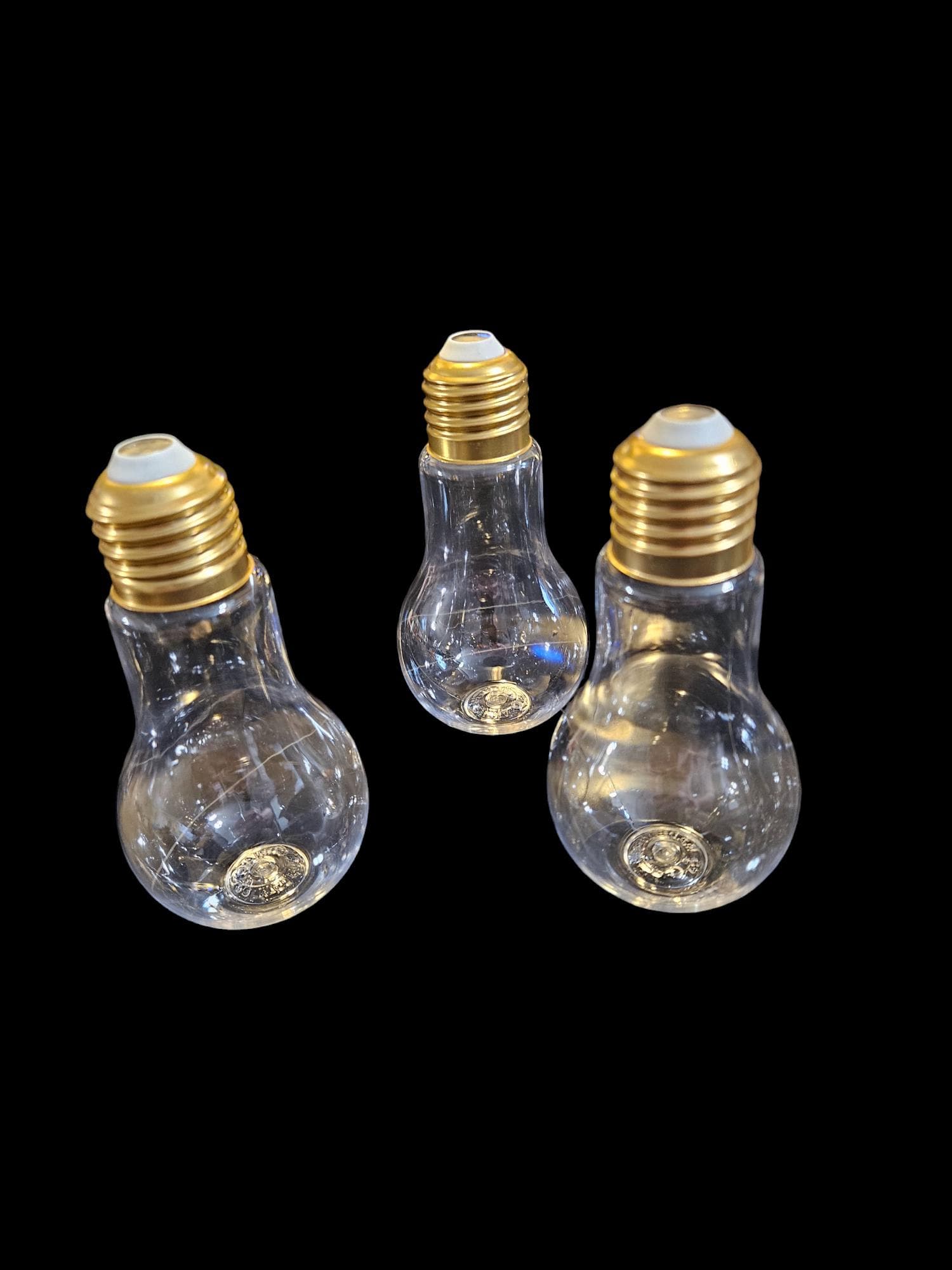 Set of 4 DIY Fillable Light Bulb, Party Favor, Resin, Craft Supplies ...