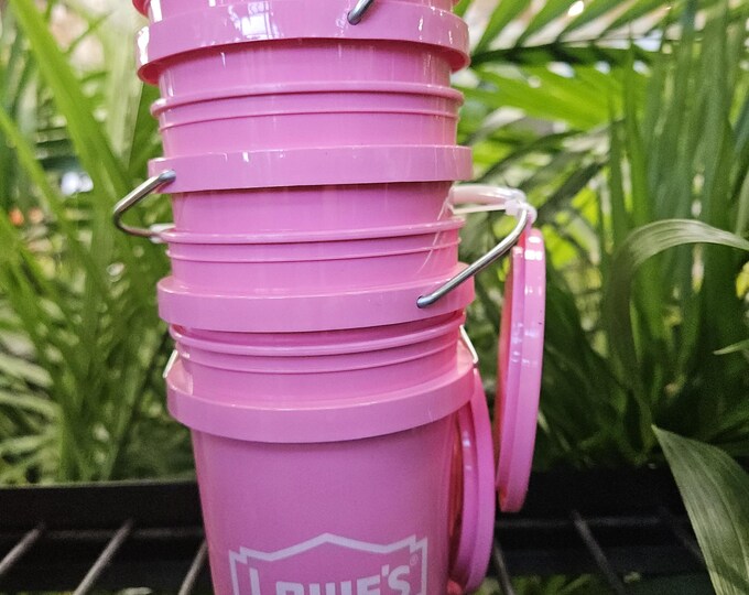 Set of 4 Lowes Pink Mini Buckets - Etsy