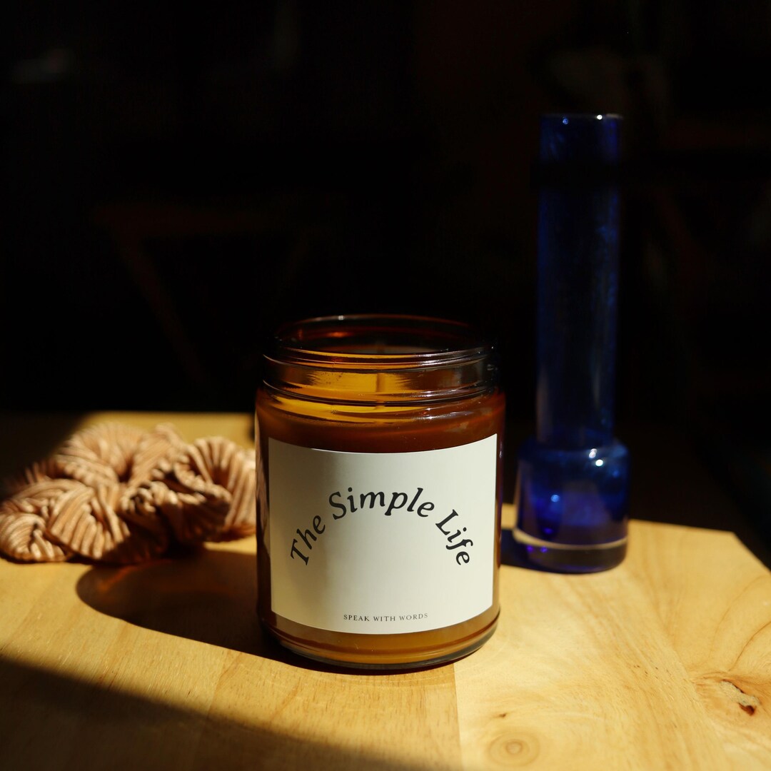 THE SIMPLE LIFE Scented & Unscented 100% Natural Soy Candle Stress ...