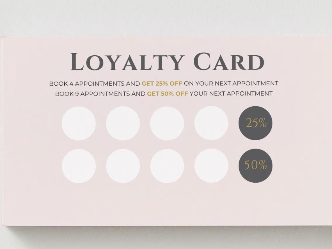 Loyalty Card Digital File - Etsy