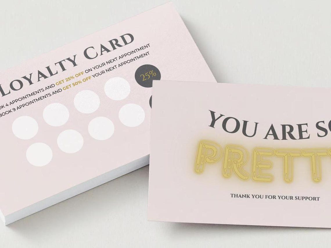 Loyalty Card Digital File - Etsy