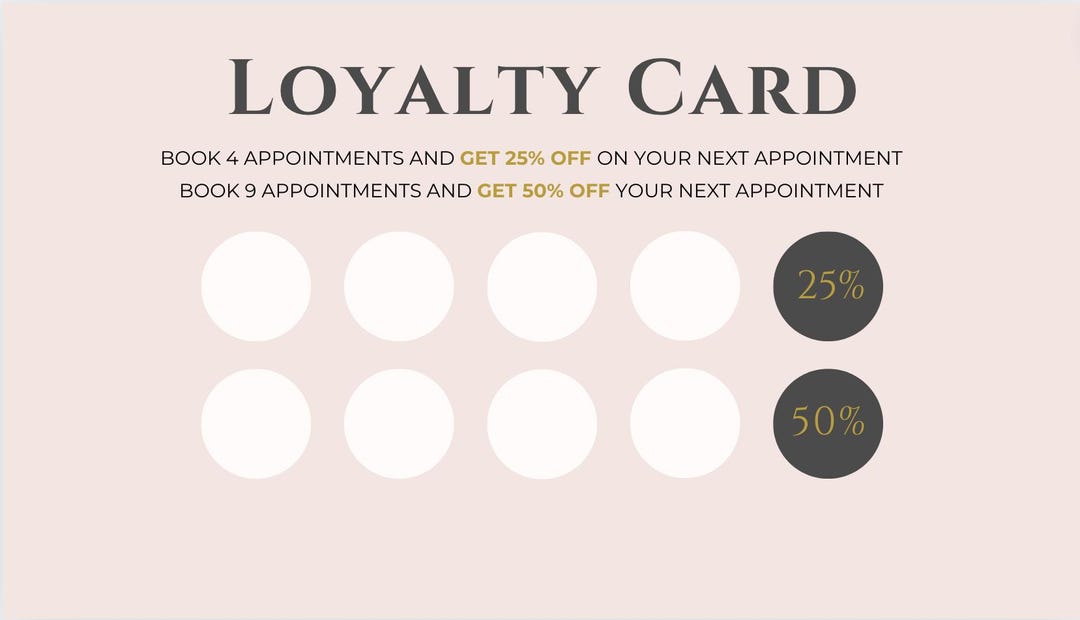 Loyalty Card Digital File - Etsy