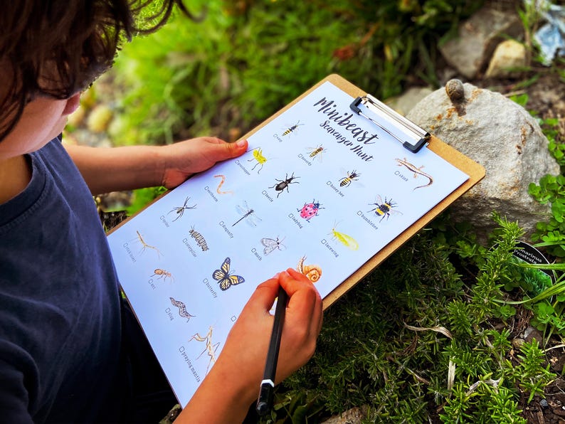 Minibeast Scavenger Hunt, Printable Nature Kids Activity, Outdoor ...