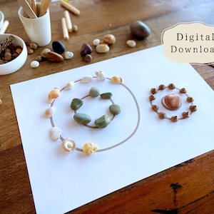 Loose Parts Play Mat, Nature Pattern Provocation Mat, Montessori ...