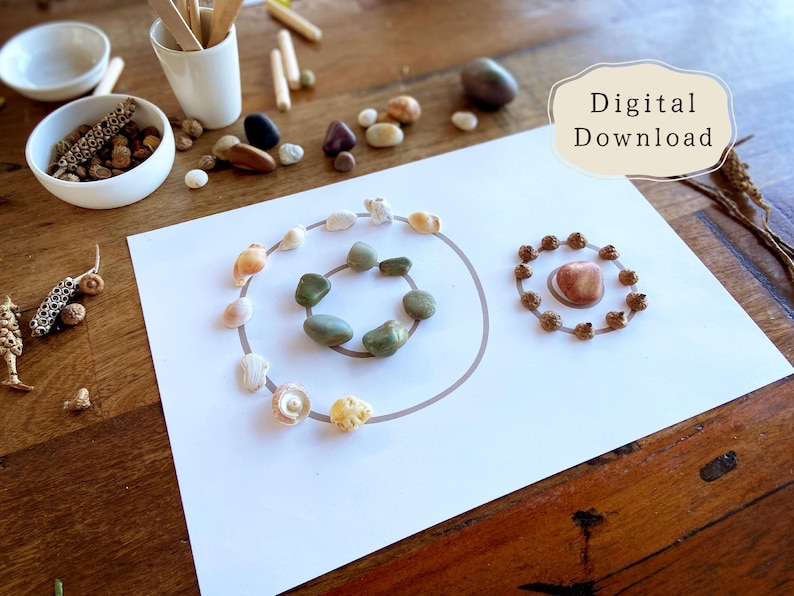 Loose Parts Play Mat, Nature Pattern Provocation Mat, Montessori ...
