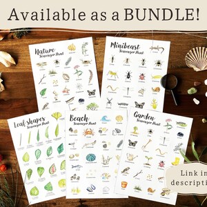 Nature Scavenger Hunt, Printable Nature Activity for Kids, Outdoor ...