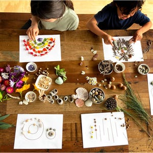 Loose Parts Play Mat, Nature Pattern Provocation Mat, Montessori ...