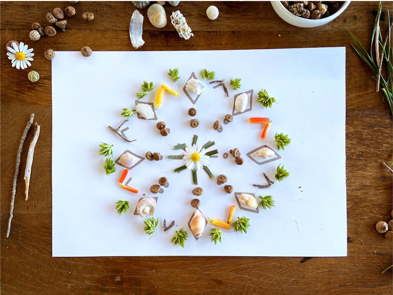 Loose Parts Play Mat, Nature Pattern Provocation Mat, Montessori ...