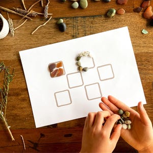 Loose Parts Play Mat, Nature Pattern Provocation Mat, Montessori ...