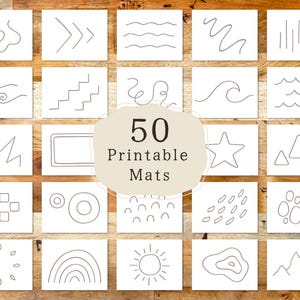 Loose Parts Play Mat, Nature Pattern Provocation Mat, Montessori ...