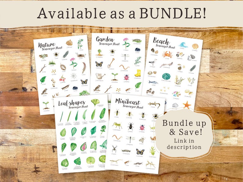 Minibeast Scavenger Hunt, Printable Nature Kids Activity, Outdoor ...