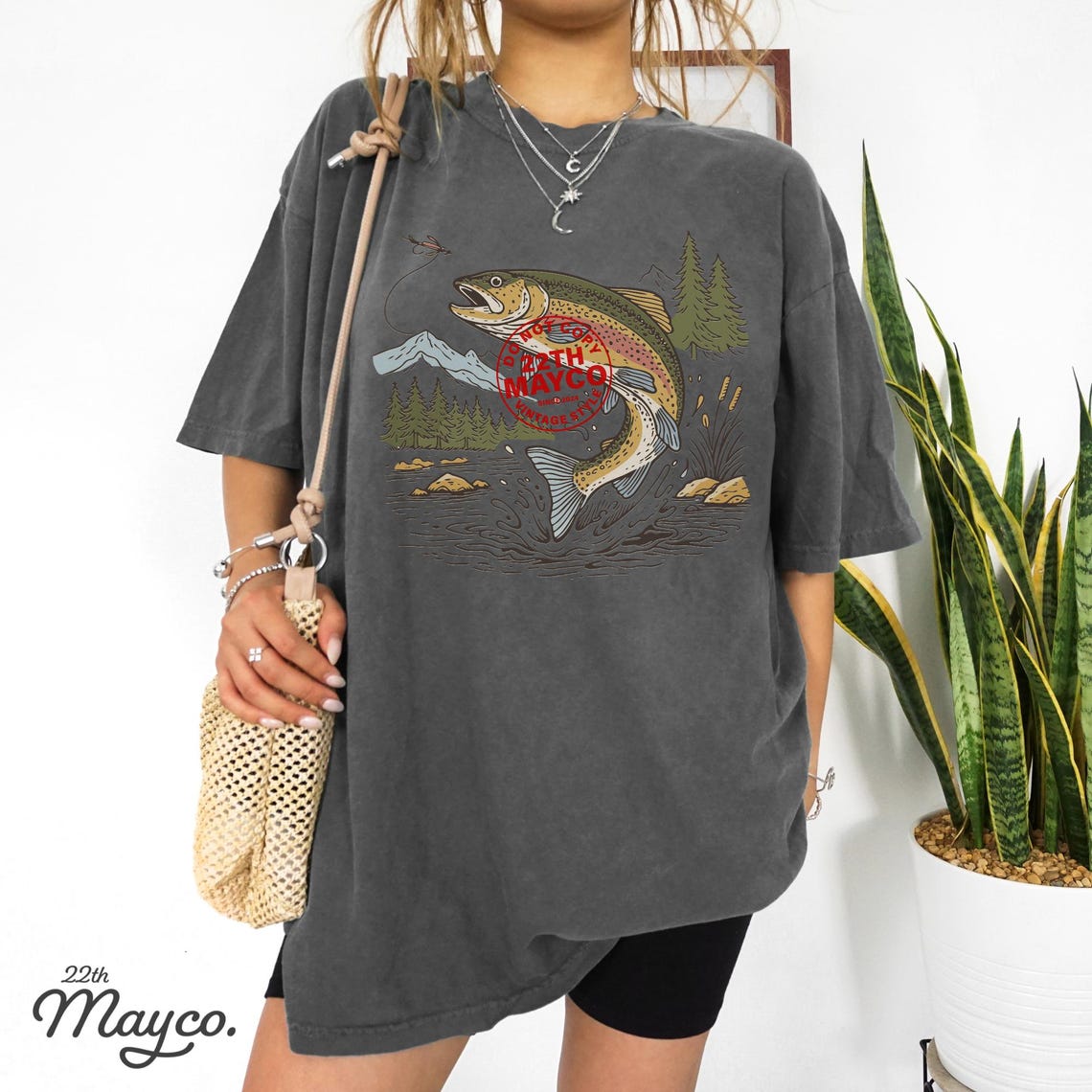 Rainbow Trout Landscape PNG, Fly Fishing Art (digital Download 300 DPI ...