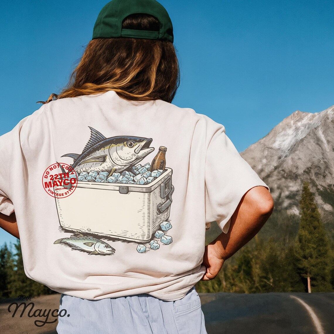 Tuna Fish and Beer Cooler PNG, Retro Fisherman Art Digital Download - Etsy
